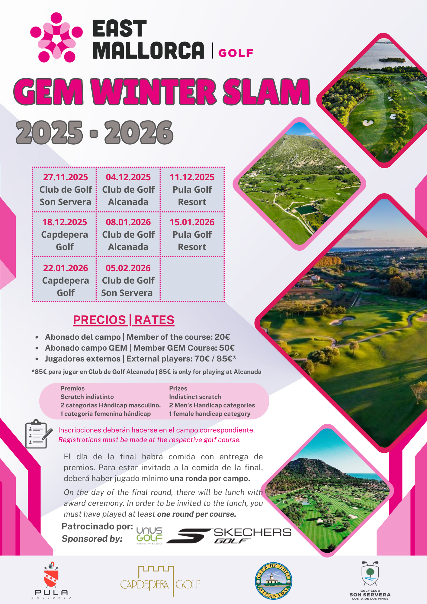 GEM Winter Slam 08.01.2026 - Club de Golf Alcanada - Golf en Mallorca